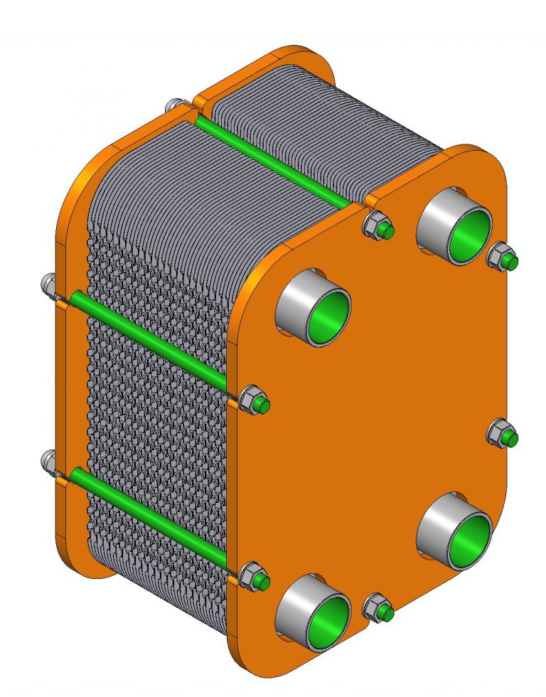 Edelstahl Plattenwärmetauscher Typ M7-17-100 | LUPI Wärmetechnik